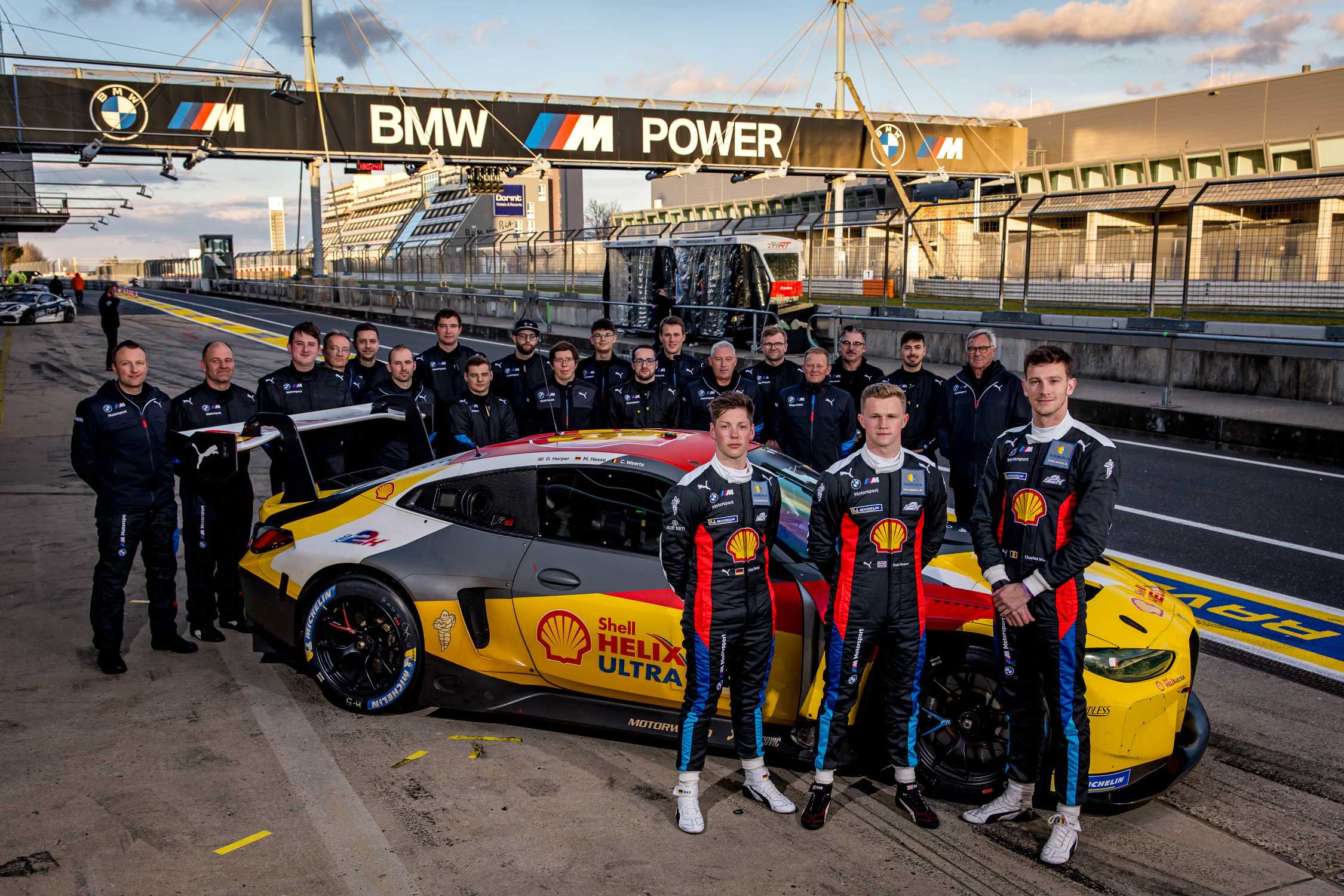 Nürburgring (GER), 22-23 March 2024. BMW M Team RMG, BMW M4 GT3, Shell ...