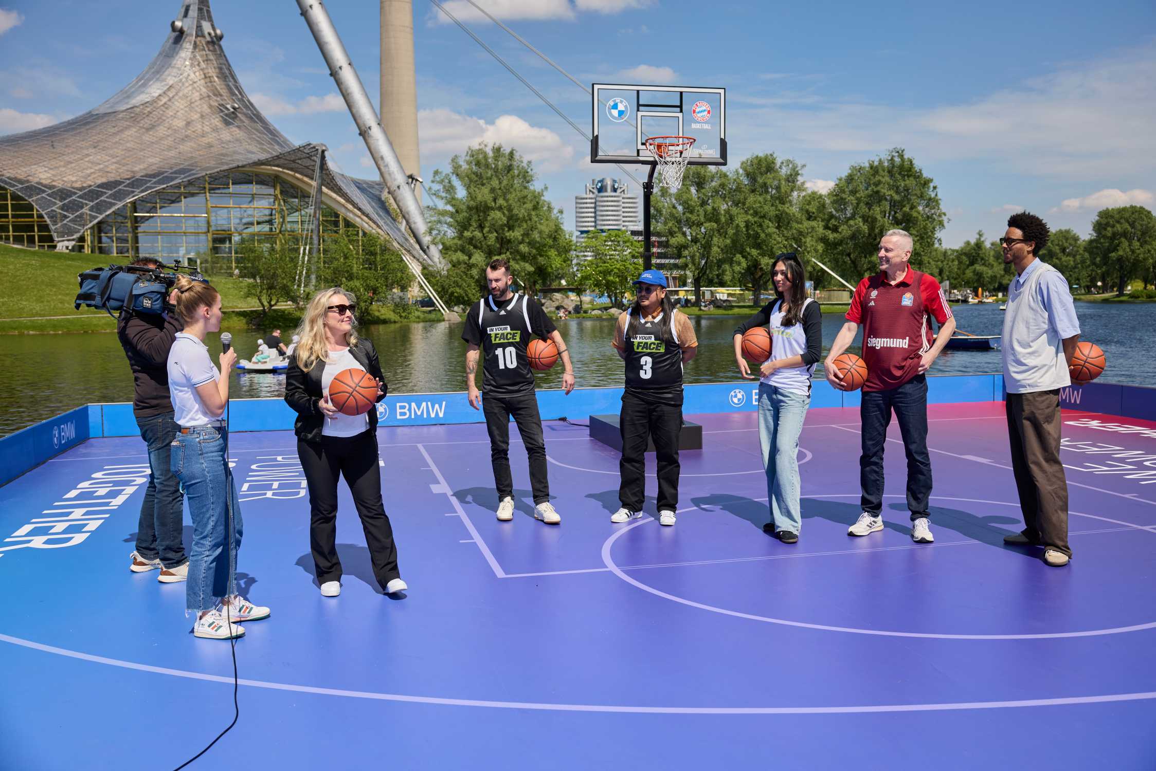 BMW Streetball auf dem Olympiasee - Zana Koval, Basti Doreth, John ...