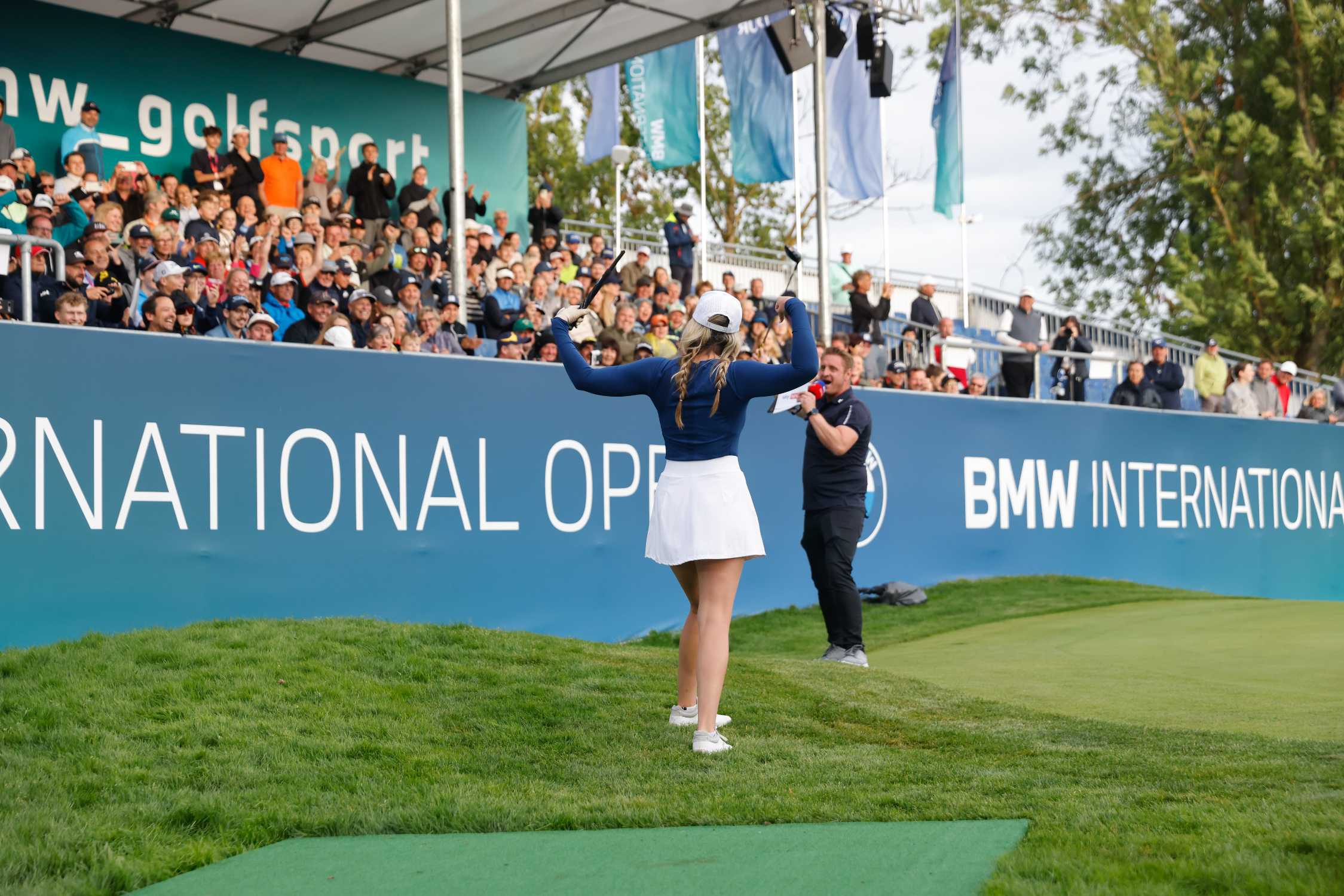 04. Juli 2024, BMW International Open, Longdrive Showevent, Gabi Powel