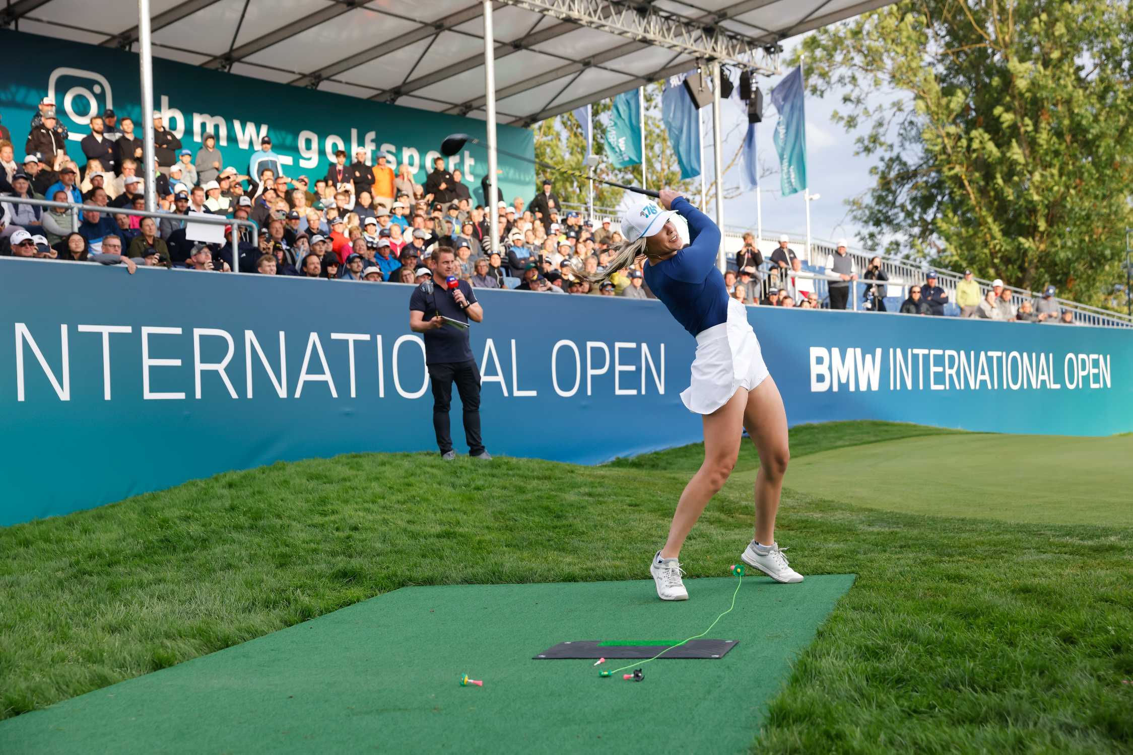 04th July 2024, BMW International Open, Longdrive Showevent, Gabi Powel