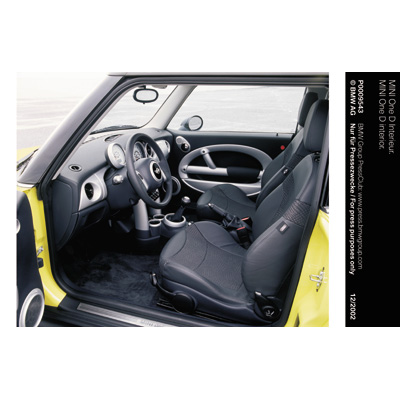MINI One D interior. (01/2003)