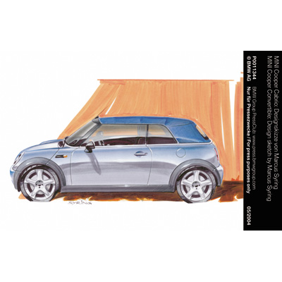 MINI Cooper Convertible design study of Marcus Syring (03/2004)