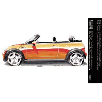 MINI Cooper Convertible: Design sketch by Marcus Syring (03/2004)