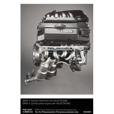 BMW Four cylinder gasoline engine with Valvetronic 110kW / 200Nm (05/2004)