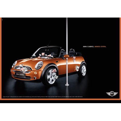 MINI Cabrio Marketing Campaign "MINI Cabrio. Always open.": Printmotive ...