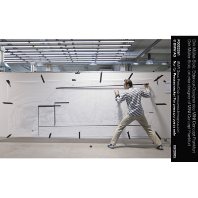 Dirk Müller-Stolz, Exterieur-Designer des MINI Concept Frankfurt (09/2005)