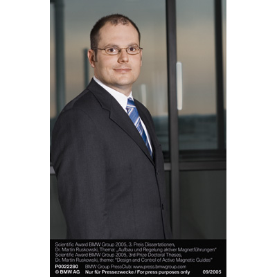 Scientific Award BMW Group 2005, 3. Preis Dissertationen, Dr. Martin ...
