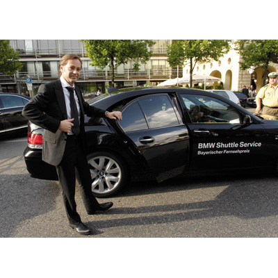 BMW Shuttle Service beim Bayerischen Fernsehpreis 2007: Thomas Kausch ...