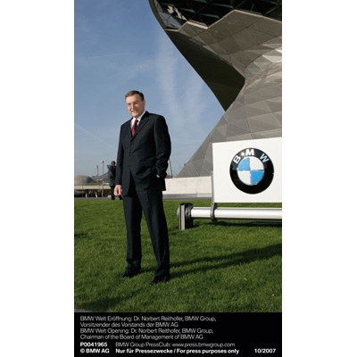 BMW Welt Opening: Dr. Norbert Reithofer, BMW Group, Chairman of the ...