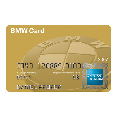 Die neue BMW Card Gold von American Express (01/2008)