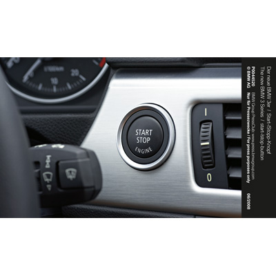 The new BMW 3 Series / start-/stop-button (07/2008)