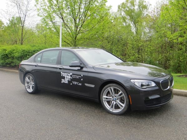 BMW 7 Series VIP Shuttle playing the Frieze Sounds at the Frieze Art ...